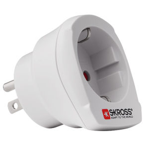 SKross Adaptor priza Europa to USA Alb ITGalaxy.ro