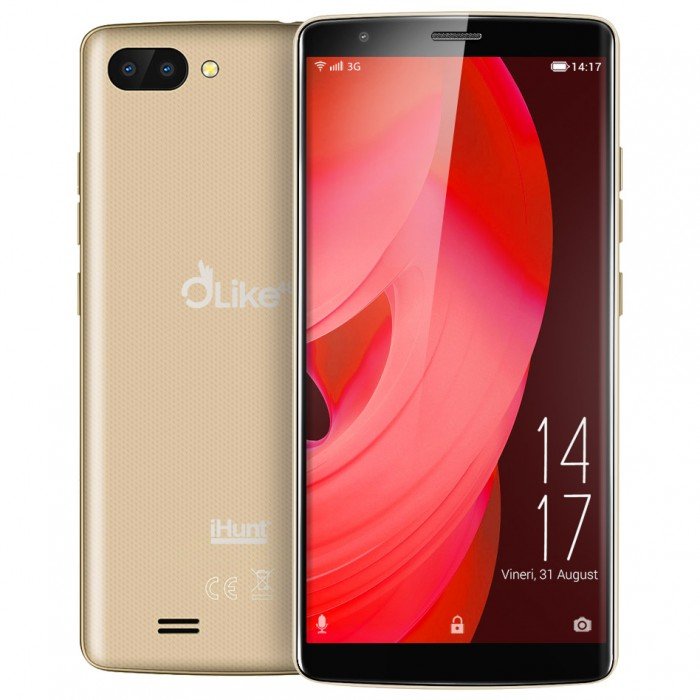 Smartphone iHunt Like 4u 8GB 1GB RAM Dual Sim Gold ITGalaxy.ro