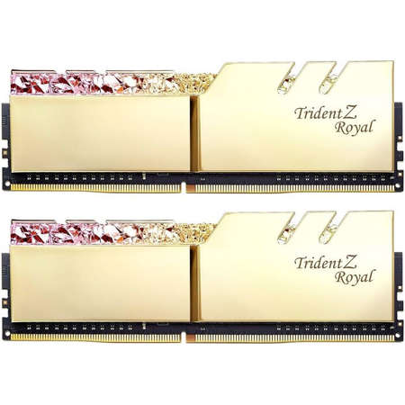 Memorie G.SKILL Trident Z Royal RGB Gold 16GB DDR4 3600MHz CL18 1.35v ...