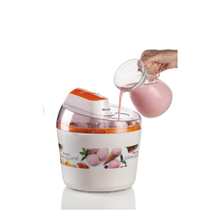 Aparat de inghetata sorbet si iaurt Ariete Gran Gelato 12 W Alb ...
