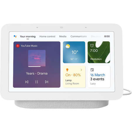 Boxa Inteligenta Google Nest Hub 2 Smart Display Chalk Alb ITGalaxy.ro