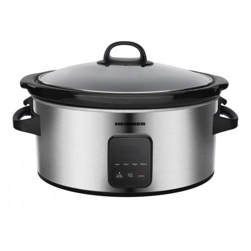 Slow Multicooker Heinner HSCK-C57IXBK 5.7L 220W Black Inox ITGalaxy.ro