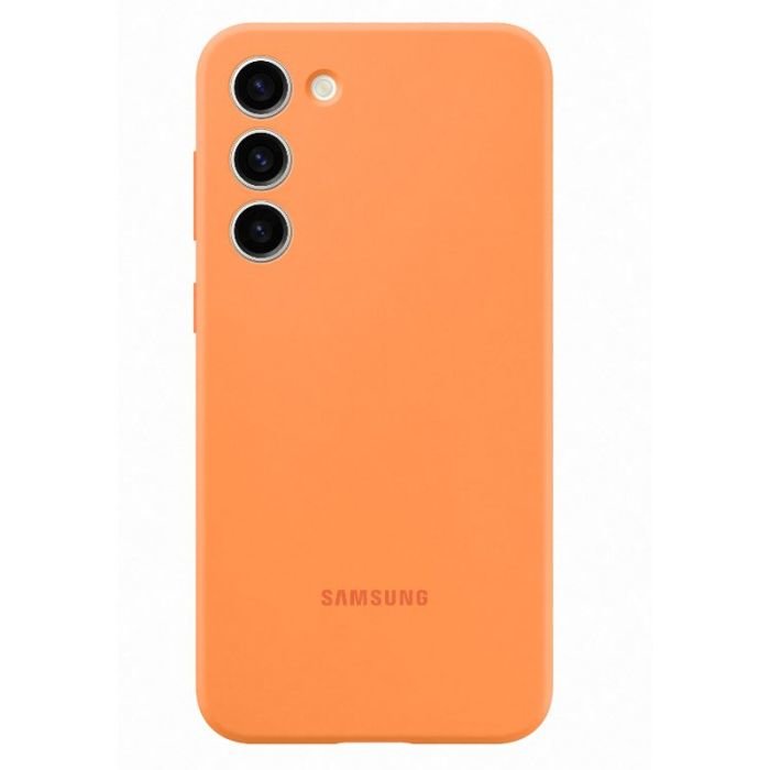 Husa Samsung Silicone Case Orange pentru Galaxy S23 Plus ITGalaxy.ro