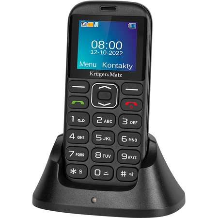 Telefon Mobil Kruger&Matz Simple 922 4G GSM Seniori Negru ITGalaxy.ro