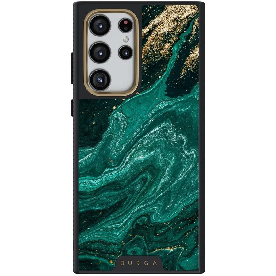 Husa Burga Elite Gold Emerald Pool pentru Samsung Galaxy S23 Ultra ...