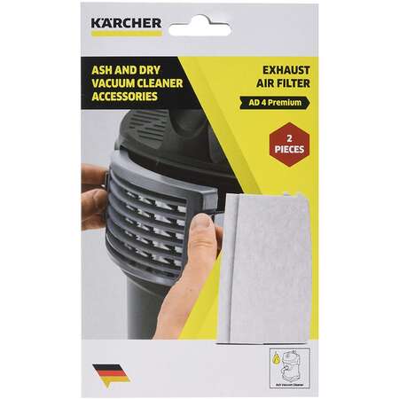 Karcher Exhaust air filter for ash and dry vacuum AD 2, AD 4 premium ...