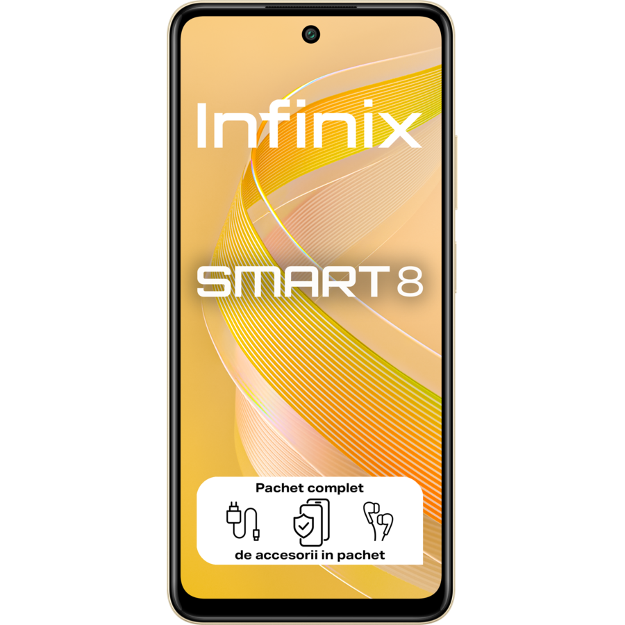 Telefon mobil INFINIX X6525 SMART 8 Conexiune 4G Ecran 6.56inch Octa ...