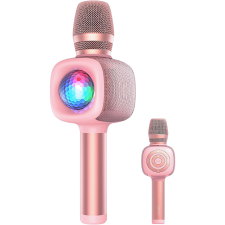 Microfon OneOdio Wireless Bluetooth Iluminare Bopmen Star 10 Roz ...