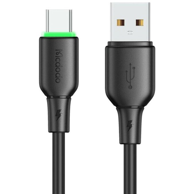 Cablu Date Mcdodo USB Type-C Alpha Series Silicon Fast Charging 6A LED ...