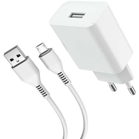 Incarcator Retea Prestico F6S 1xUSB Fast Charge Cablu Type-C Alb ITGalaxy.ro