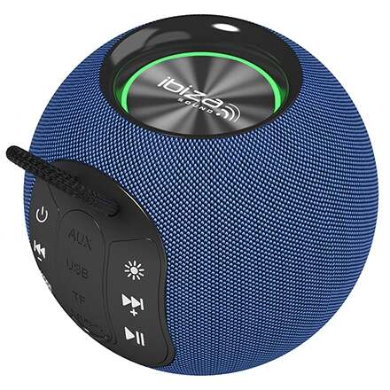 Boxa Portabila Ibiza Sound Bluetooth TWS USB/MSD/AUX Albastru ITGalaxy.ro