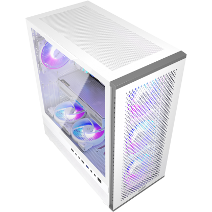 Carcasa PCCOOLER Tower ATX Sticla Securizata ARGB Alb ITGalaxy.ro