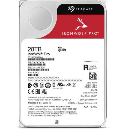 Hard disk Seagate IronWolf Pro 28 TB, SATA 6 Gb/s, 3.5" hard drive ...