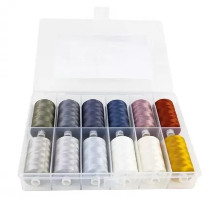 Ata de Cusut Mettler Bumbac cu Finete de Matase 12 Conuri x 1000m Silk ...