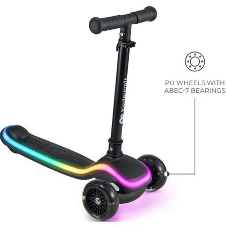Trotineta Copii KinderKraft Raket Pliabila Lumini LED Varsta 2 Ani+ ...