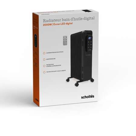 Calorifer Electric cu Ulei Livoo SCHD509N 2000W 9 Elementi 3 Trepte de Incalzire Termostat ...