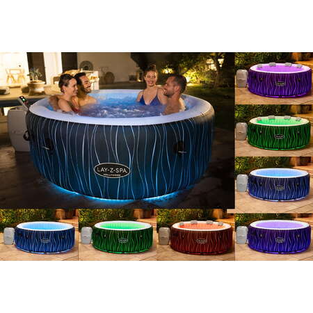 Jacuzzi Gonflabil Bestway 60059 Lay-Z-Spa Hollywood AirJet 196 x 66CM ...